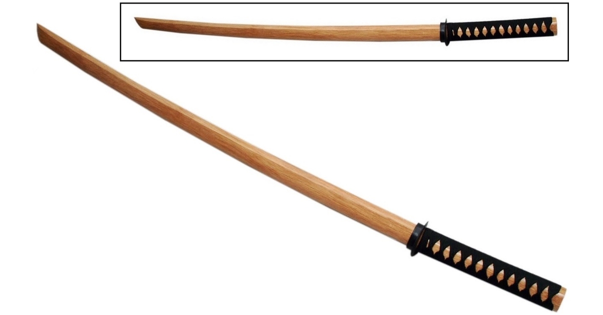 Bokken katana d'entrainement 100cm en bois - Katanas bokkens